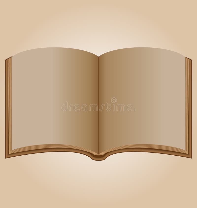 Old open book stock vector. Illustration of background - 48645675