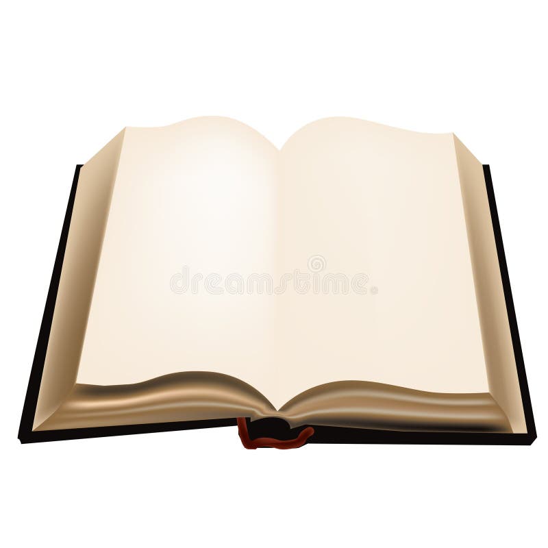 Old open book stock vector. Illustration of wood, vector - 337753176