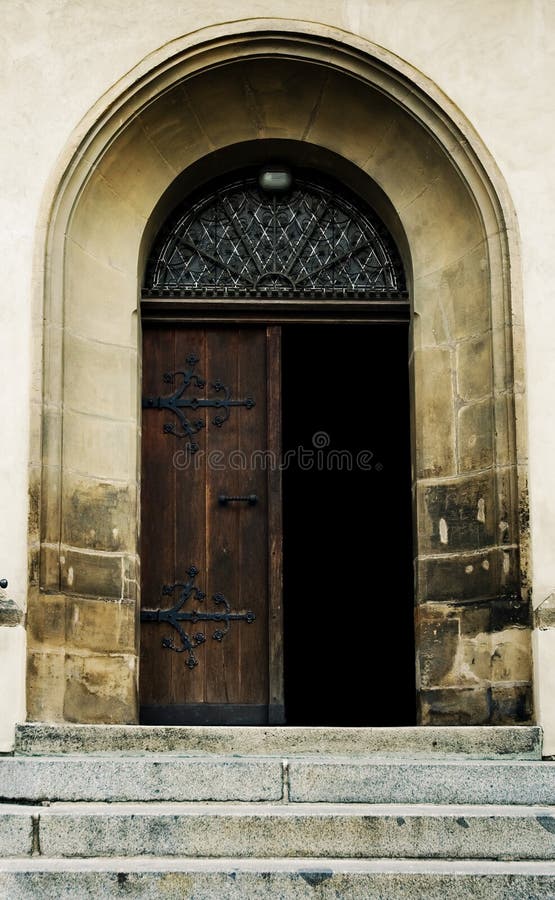 Old open door stock image. Image of architecture, doorframe - 5502569