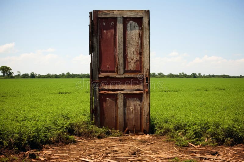 An Old Open Door in a Meadow Opens the Way To a Long Forgotten Land ...