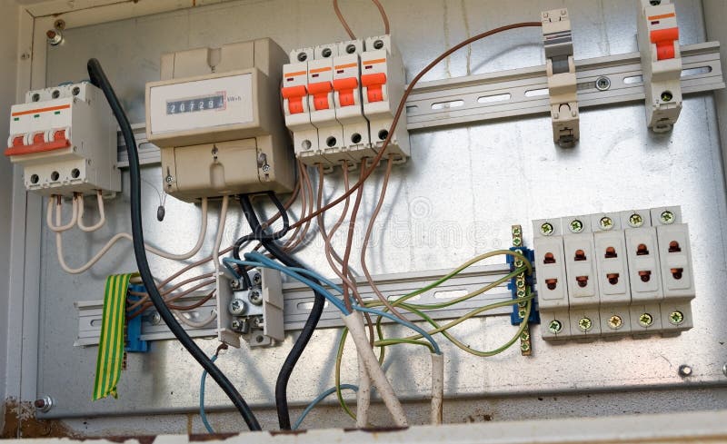 Old electric panel stock photo. Image of electricity - 177840400
