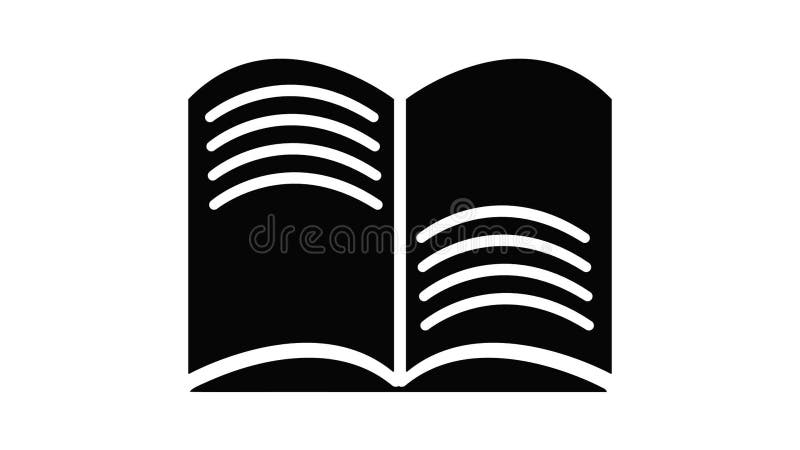 Simple Open Book Icon Animation. Book Icon Stock Video - Video of note ...