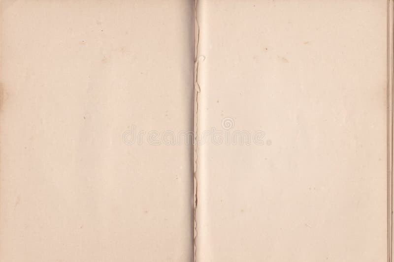 Old Open Notebook with Vintage Crumpled Ancient and Stained Pages ...