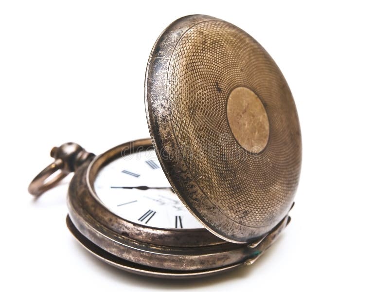 Vintage pocket clock stock image. Image of clock, time - 12486087