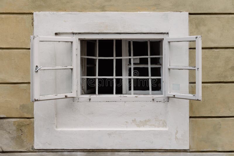 Old open white window stock image. Image of czech, outdoors - 116058401