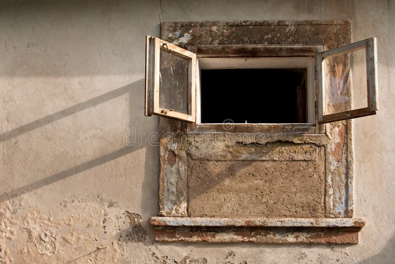 Old open window stock photo. Image of front, window, outdoor - 12324798