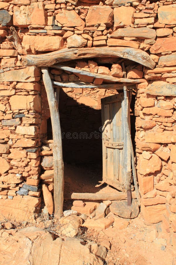 Old opened door, Morocco stock image. Image of barn, africa - 41196415