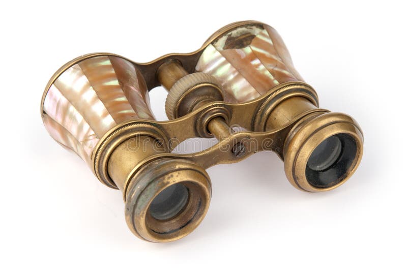 Old opera glasses stock image. Image of rarity, metal - 13407429