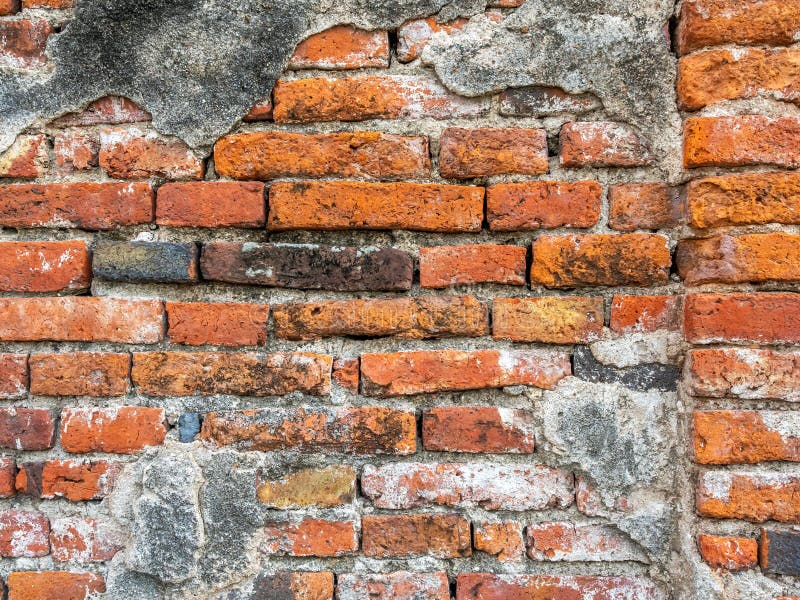 Old orange bricks stock image. Image of abstract, dirty - 377792219