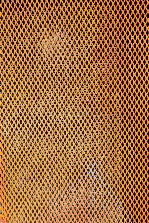 Old Orange Steel Metal Mash Texture Background Stock Photo - Image of ...
