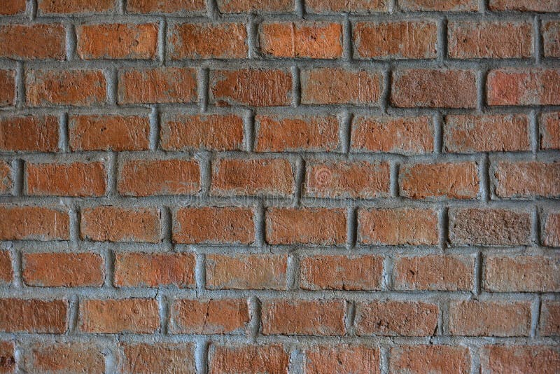 Old Orange Stone Brick Background and Texture Stock Image - Image of ...