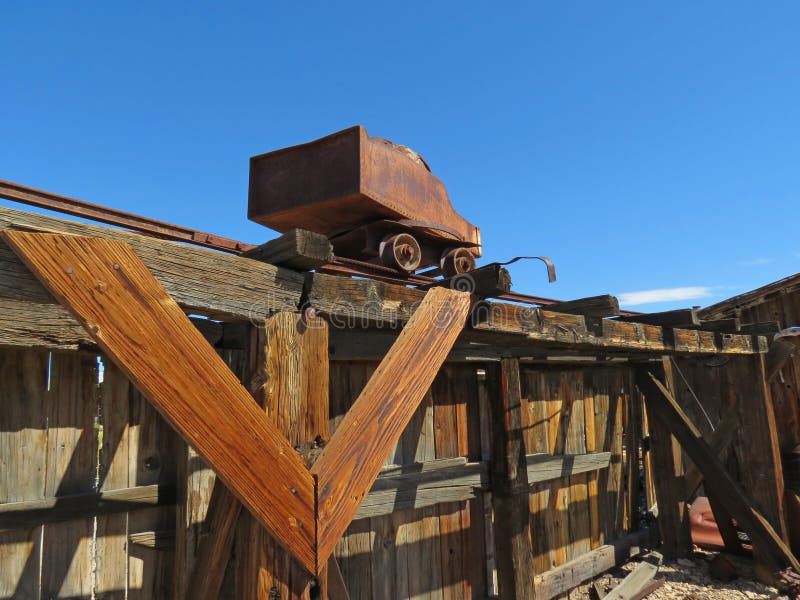 Old Ore Car stock photo. Image of ghost, iron, obsolete - 46660164