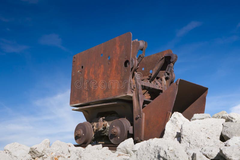 Old Ore Mucker Car stock photo. Image of gold, heavy - 23181560