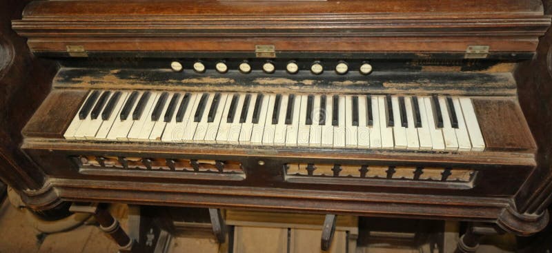 Old organ stock photo. Image of keyboard, organ, decorative - 66679488