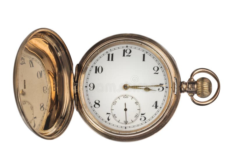 Old Watch with an Open Mechanism Lies on the Palm of the Hand Stock ...