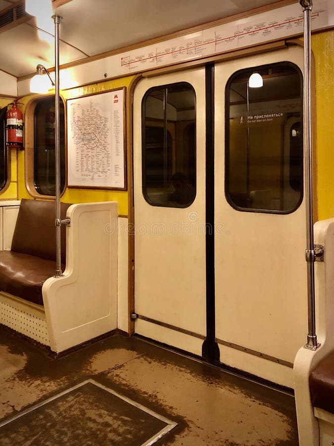 Retro Metro Train in Moscow Editorial Photo - Image of modern, retro ...
