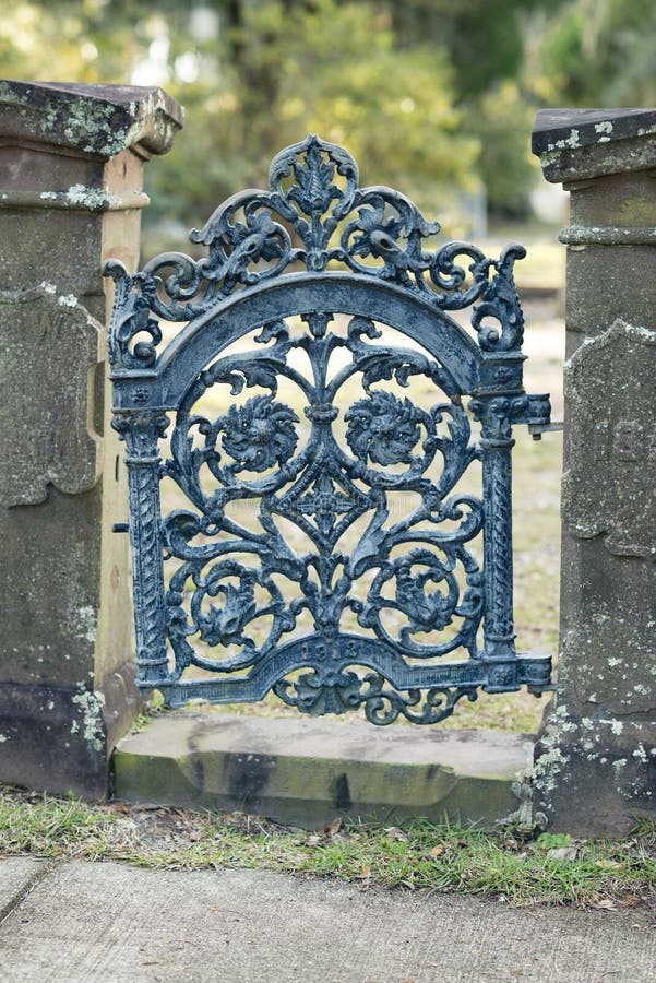 Old Ornate Gate in Need of Attention Stock Photo - Image of bouzov ...