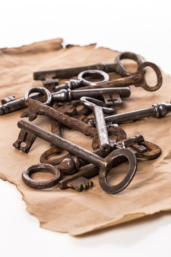 Old, ornate keys stock image. Image of dirty, ancient - 42971699