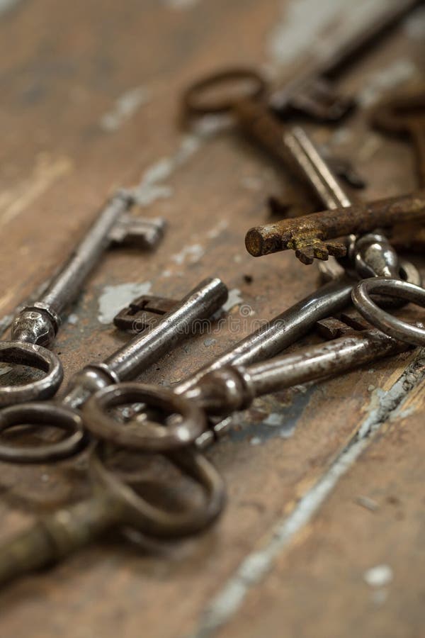 Old, ornate keys stock photo. Image of security, paint - 42971458