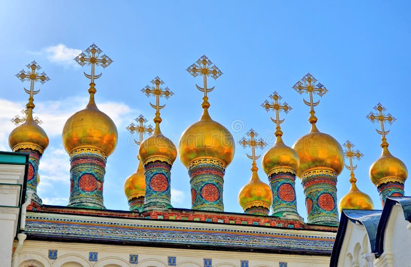 Orthodox Churches in the Moscow Kremlin in Russia Stock Photo - Image ...