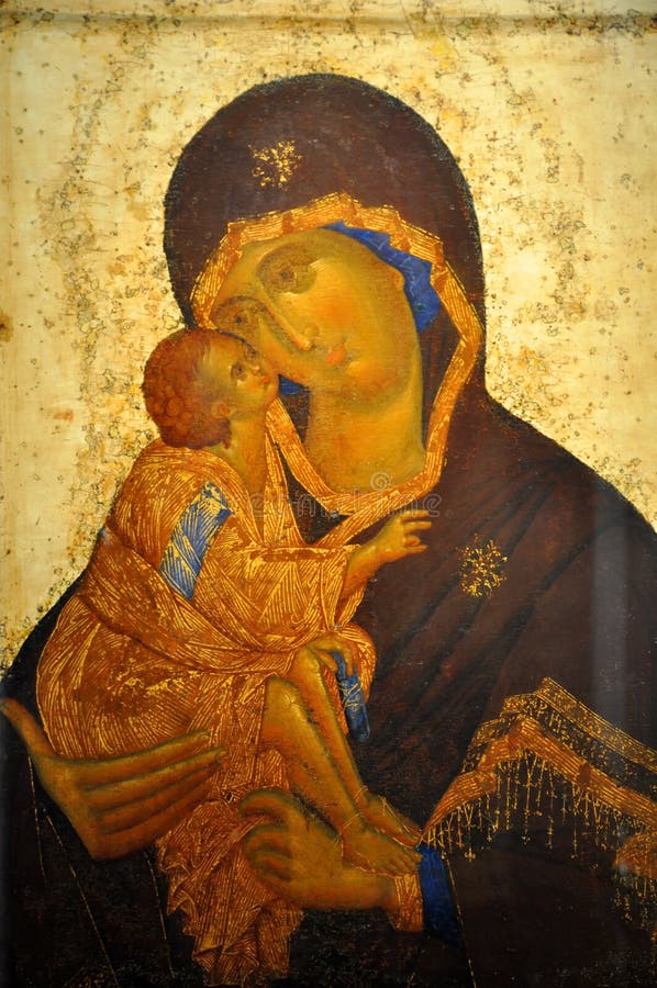 The Old Orthodox Icon in the Church Stock Photo - Image of holy, lord ...