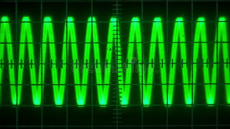 Seamless Loop Animation. Moving Sine Wave on an Oscilloscope Cycle ...
