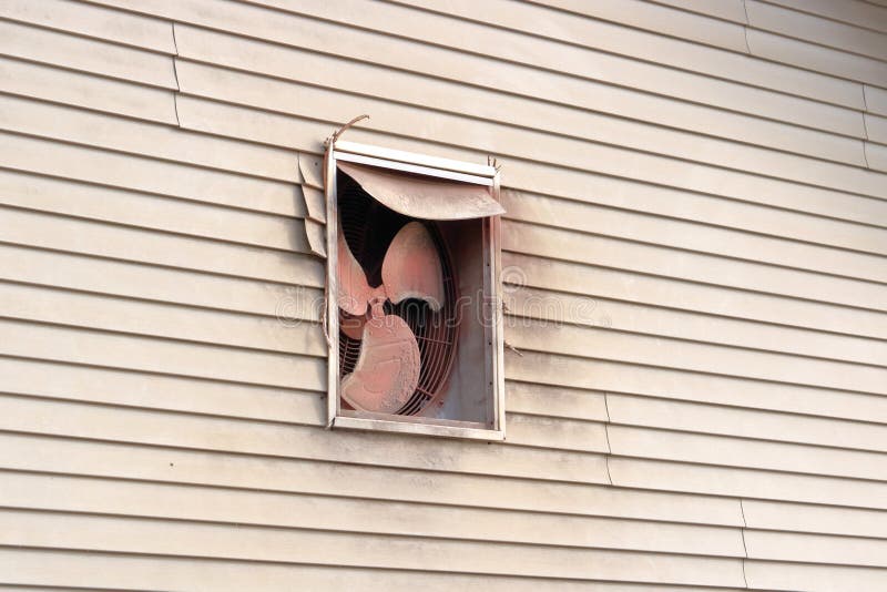 Old Outdated Building Ventilation Stock Image - Image of movement, wall ...