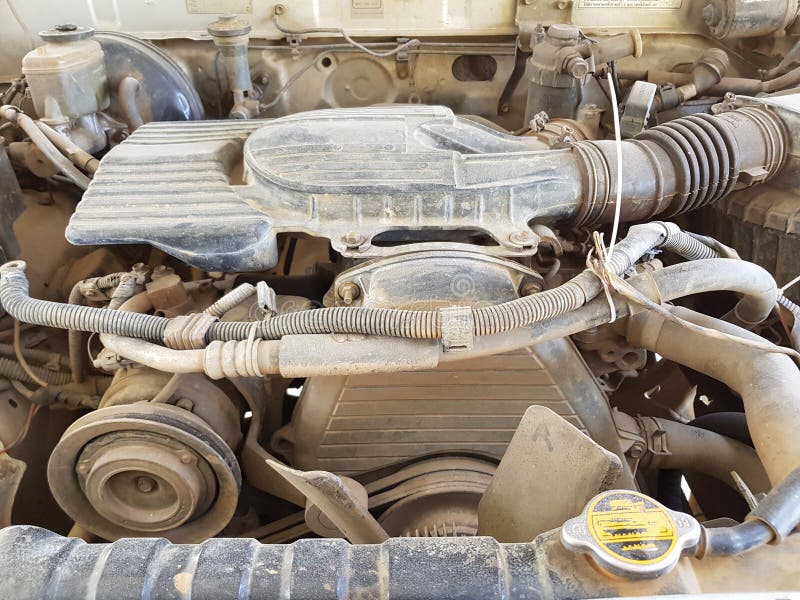 An Old Outdated Engine, a Closeup Shot, Engine Car Broken Stock Image ...