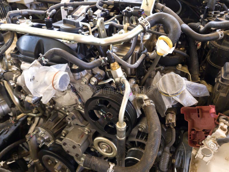 An Old Outdated Engine, a Closeup Shot, Engine Car Broken Stock Photo ...