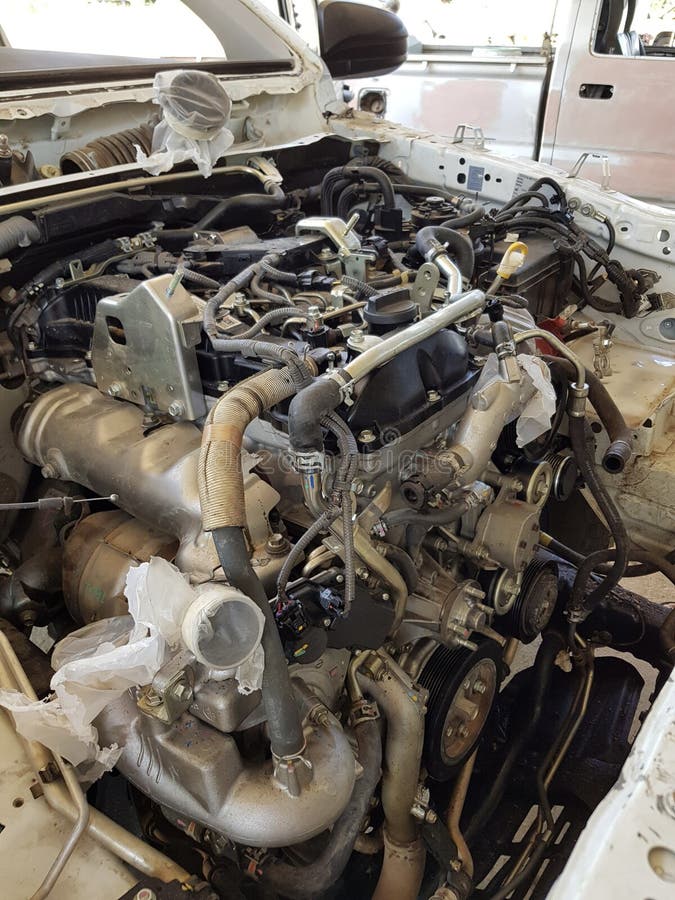 An Old Outdated Engine, a Closeup Shot, Engine Car Broken Stock Photo ...