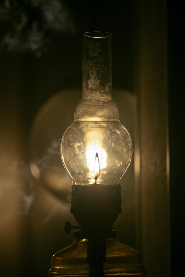 An Old, Outdated Lamp.19th Century Lamp. Stock Photo - Image of lamp ...