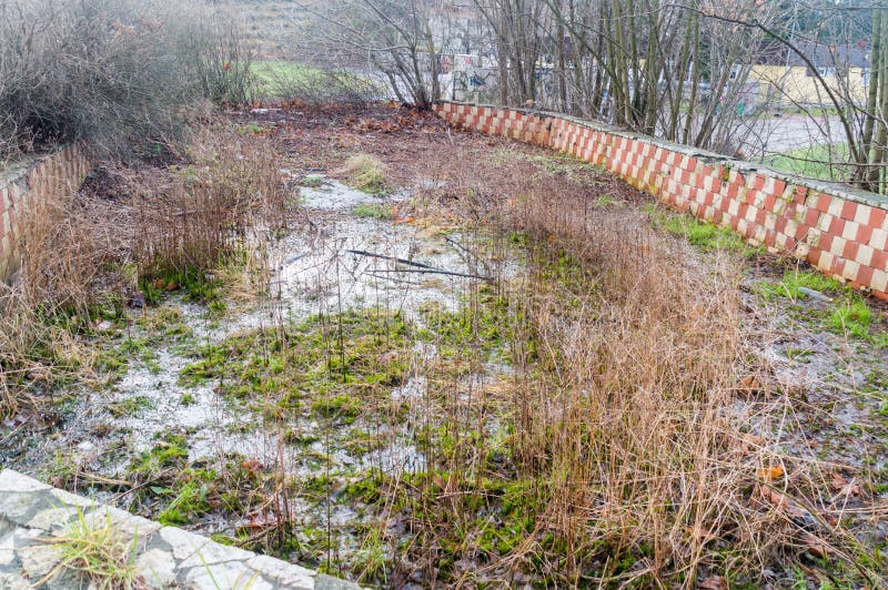 Old Outdoor Abandoned Swimming Pool Stock Image - Image of vietnam ...