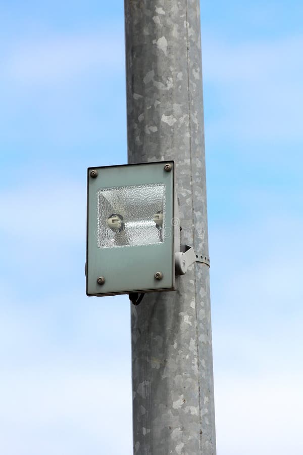 Outdoor Halogen Security Light Stock Photo - Image of outdoor, light ...