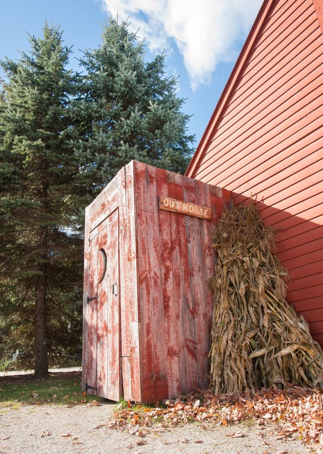 Old Outhouse on End of Building Stock Photo - Image of store, tourist ...