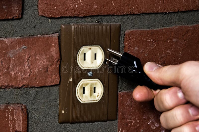 Old outlet and new plug stock image. Image of outdated - 8789449