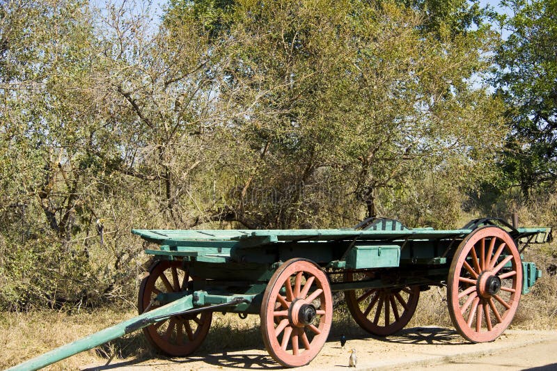 An old ox wagon stock image. Image of history, texture - 11348957
