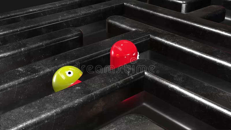 Maze Game or Figure Out the Way To Exit Animation. 4K Stock Video ...