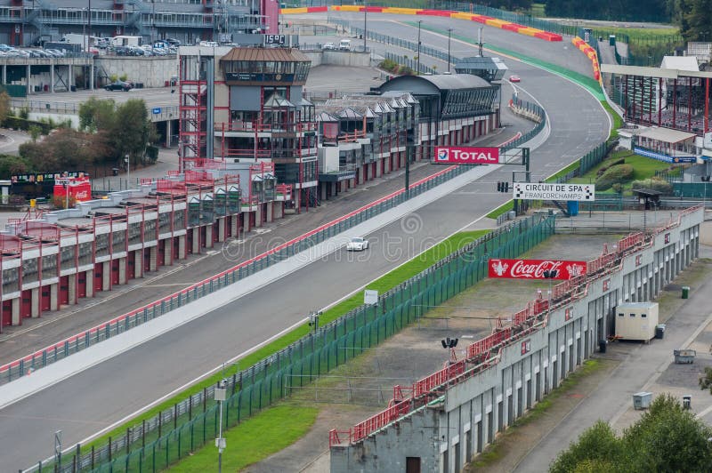 Old Paddock at Circuit De Spa-Francorchamps Editorial Stock Image ...