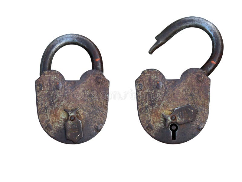 Old padlock stock image. Image of door, metallic, shabby - 11532483