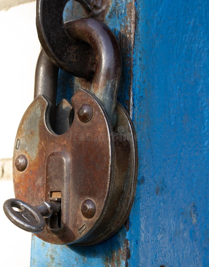 Padlock stock image. Image of locked, heavy, gate, historical - 197688275