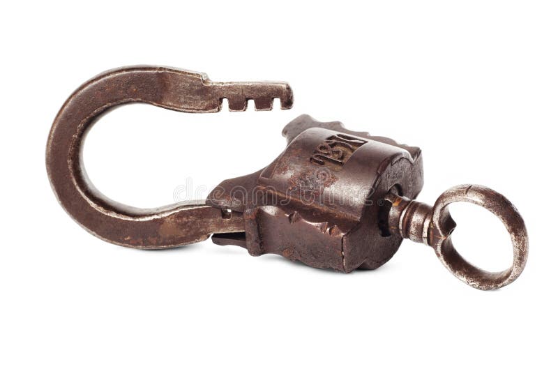 Old Padlock with Key stock photo. Image of opportunity - 31189718