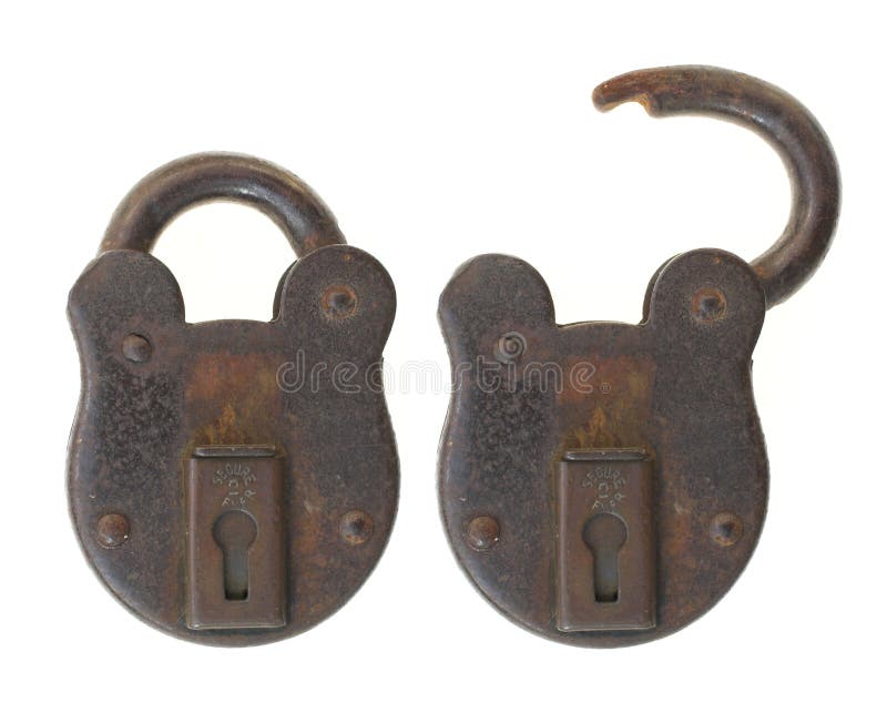 Old padlocks stock photo. Image of safe, security, protection - 3889480