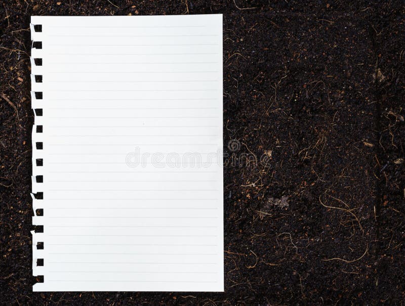 Old Page Ripped Off from the Notebook on Wood Texture Stock Photo ...