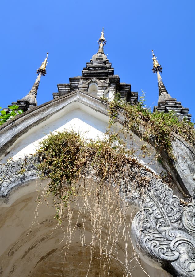 Old Pagoda in Chiang Mai and Arch Stock Image - Image of longer, naga ...
