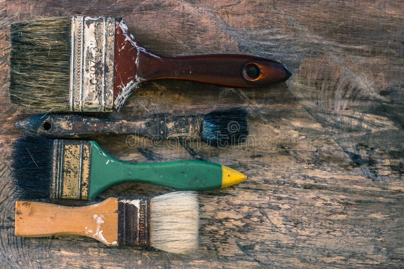 Old Paint Brush - Stock Image Stock Image - Image of paint, grunge ...