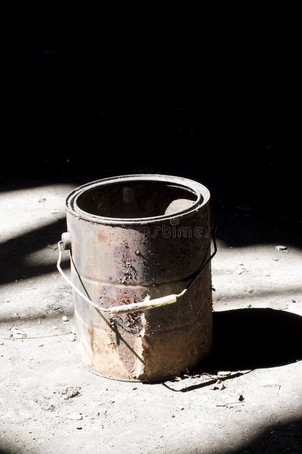 Old paint bucket stock image. Image of paint, liquid, ghetto - 5086573