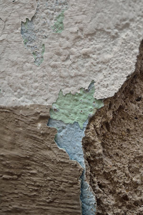 Flaking paint and mortar stock image. Image of closeup - 61776675