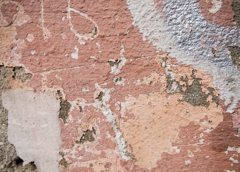 Old Paint on the Concrete Wall Stock Image - Image of retro, material ...