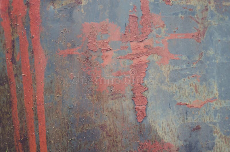 Old Paint on Rusty Metal Texture Stock Photo - Image of abstract, close ...