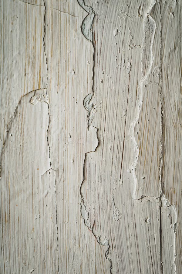 Old Paint in Several Layers. Old Worn Out White Oil Paint is Falling ...